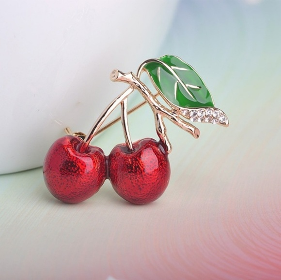 Jewelry | Vintage Inspired Cherry Pin | Poshmark